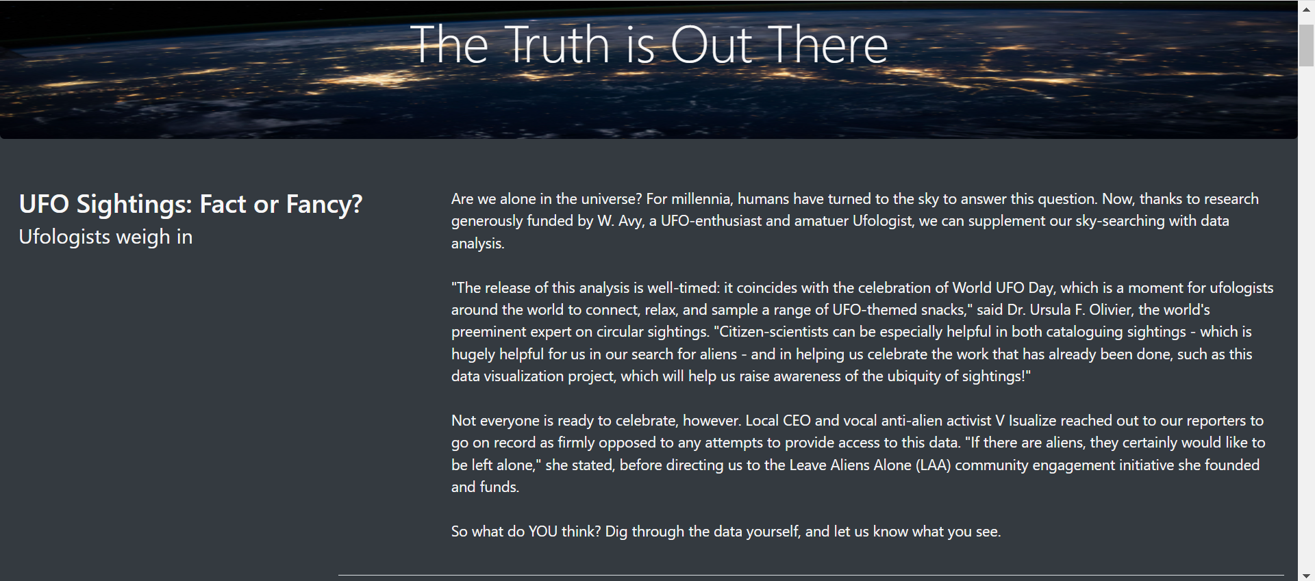 GitHub - RyanDevillier/UFOs