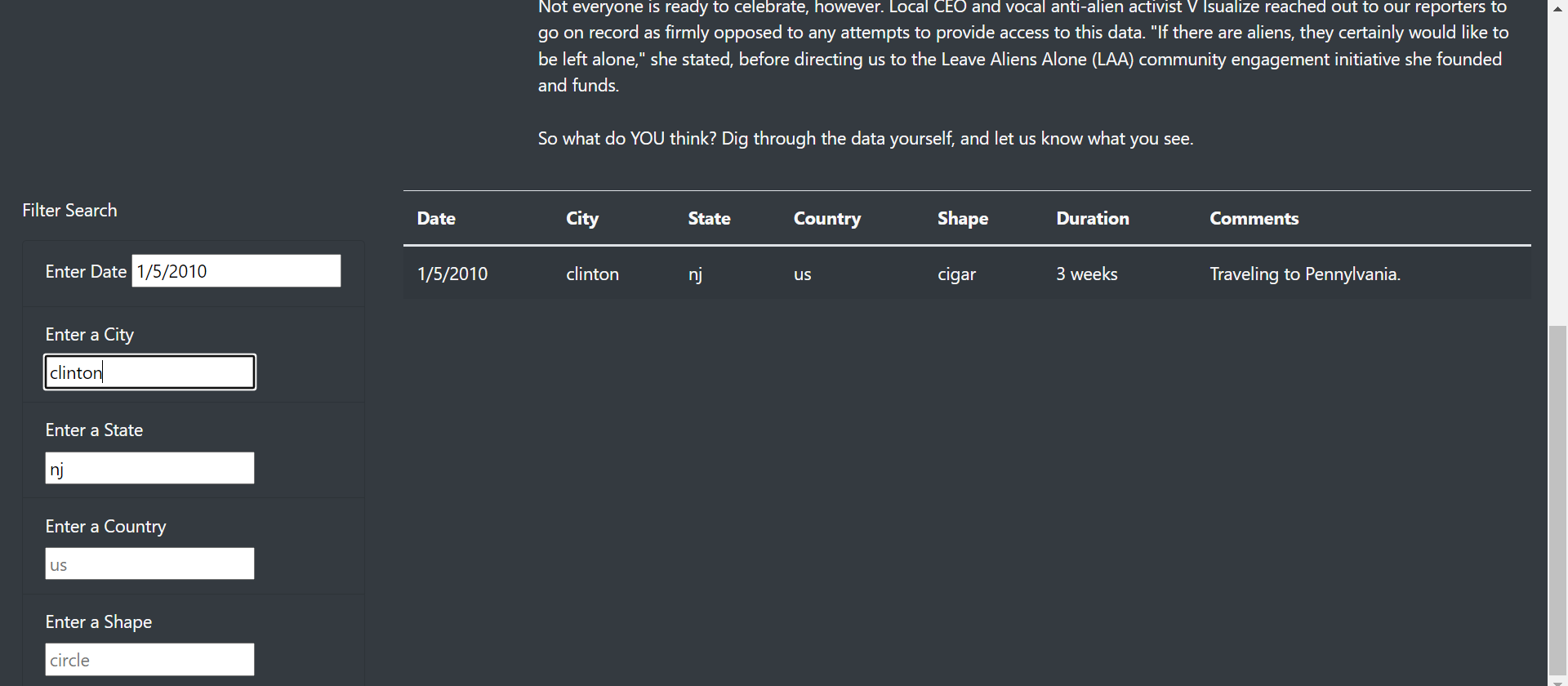 GitHub - RyanDevillier/UFOs
