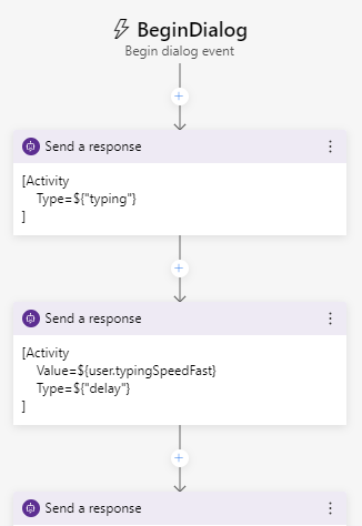 Typing indicator before text messages · Issue #6701 · microsoft/BotFramework-Composer · GitHub