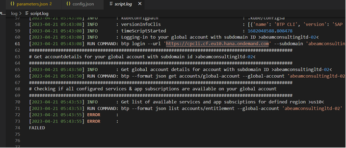 Error after run ./BTPSA · Issue #11 · SAP-samples/btp-bridge-framework · GitHub