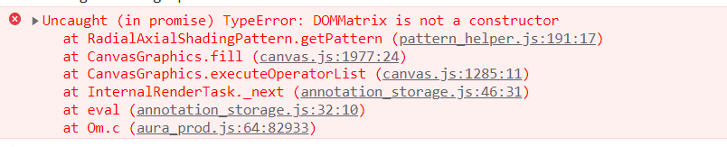 Error: DOMMatrix is not constructor. · Issue #15783 · mozilla/pdf.js · GitHub