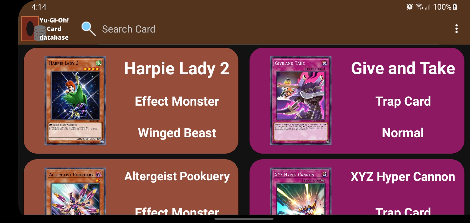 GitHub - diegoxze35/Yu-Gi-Oh-Card-database-app: app realizada con fines ...