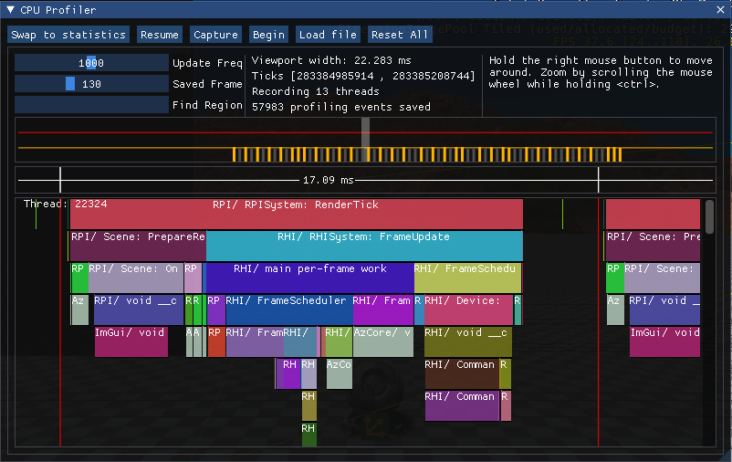 Missing budgets in the CPU Profiler · Issue #15568 · o3de/o3de · GitHub