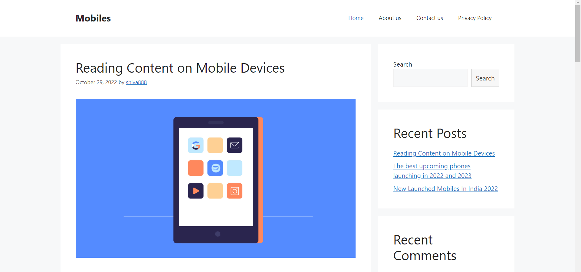 GitHub - sivasatyanarayanavelugubantla/shiva: The mobiles website is about showing different ...