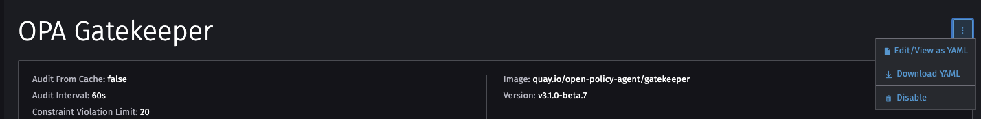 Add a Create Constraint & Create Template to Gatekeeper Menu · Issue #391 · rancher/dashboard ...