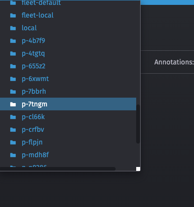 Hide Cluster, Project, User namespaces from namespace drop-down. · Issue #1577 · rancher ...