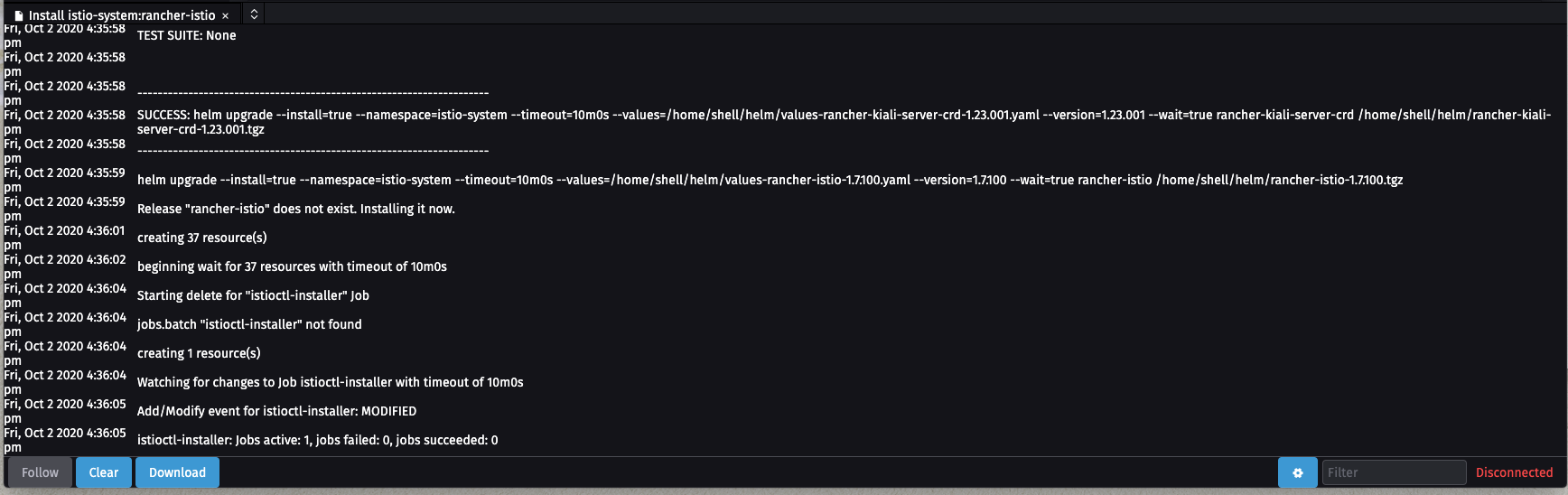 log formatting is messed up and there is no scrolling · Issue #1599 · rancher/dashboard · GitHub
