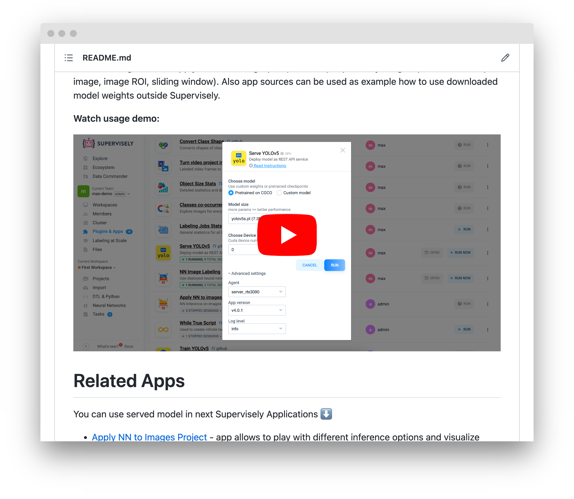 GitHub - supervisely-ecosystem/insert-youtube-logo
