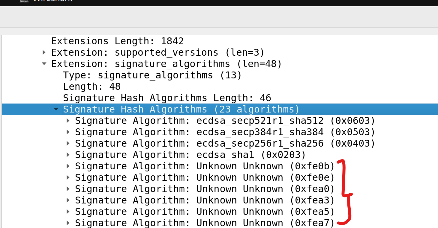 Wireshark docker image does not recognize PQC algorithm: Display as Unknown · Issue #164 · open ...