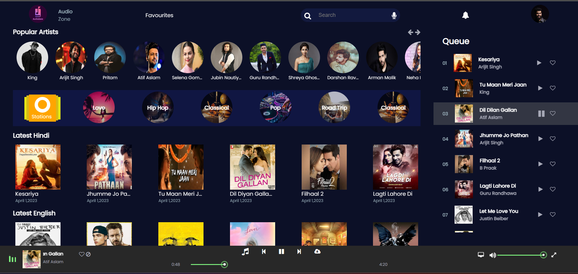 GitHub - HarshSantoshi/Music-Player: A music player website developed using HTML , CSS and ...