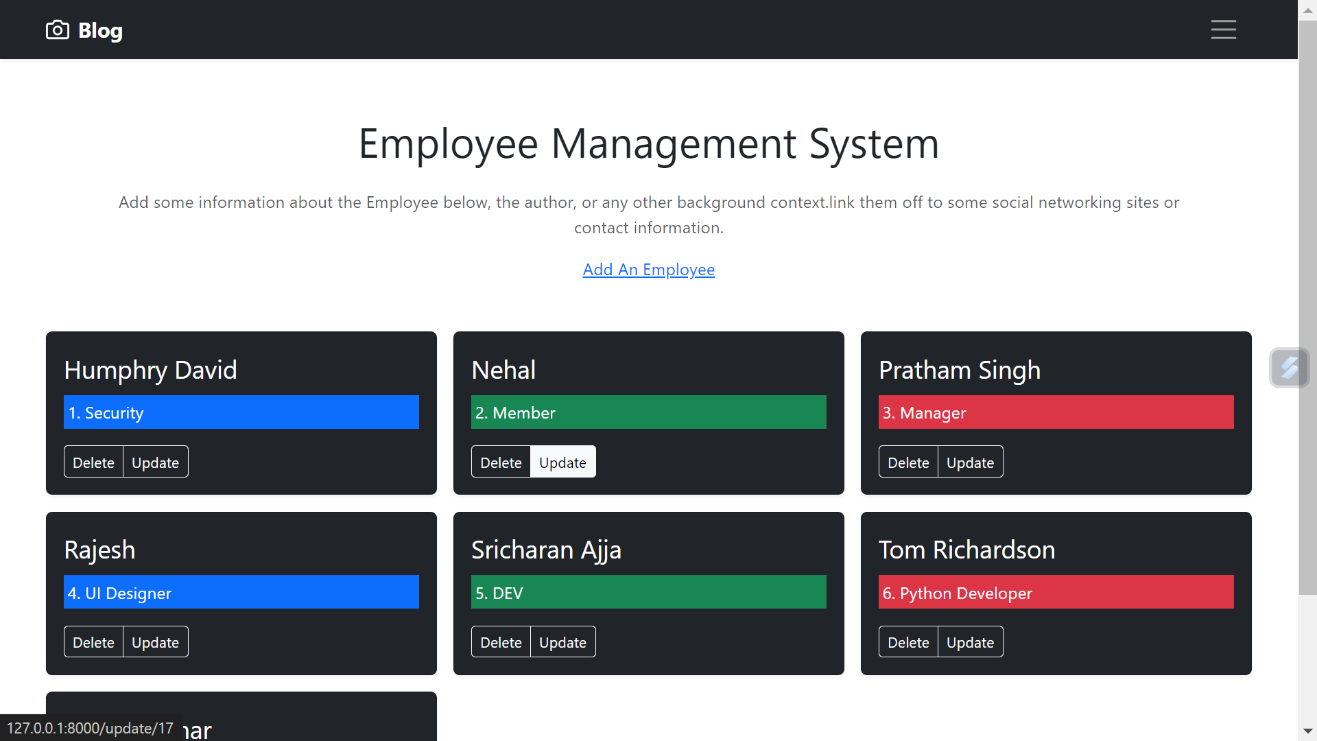 GitHub - sricharan959/Employee-Management-System: Add, Delete and ...