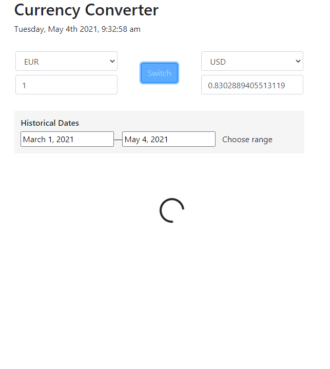 GitHub - mythpills/currency-converter: currency convert with historical ...