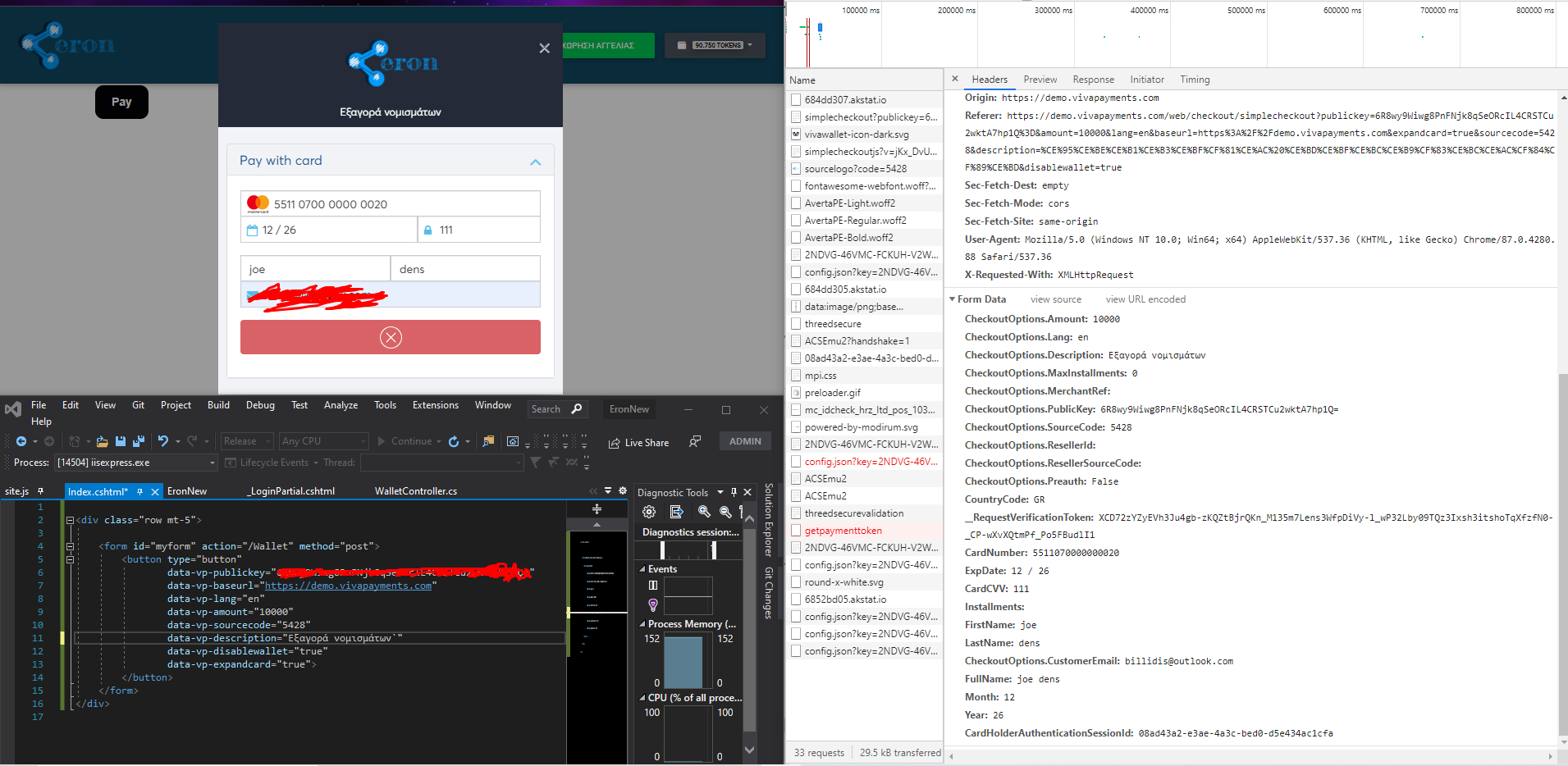 500 error in demo.vivapayments.com/web/checkout/getpaymenttoken · Issue #2084 · VivaPayments/API ...