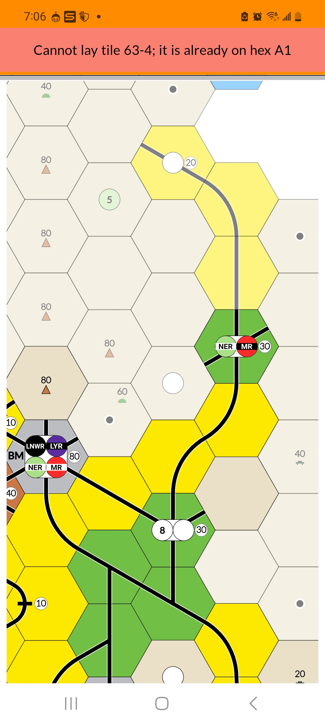 1822 cannot upgrade or lay track · Issue #9063 · tobymao/18xx · GitHub