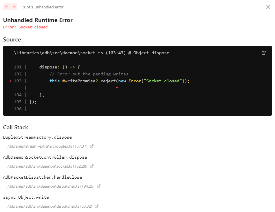 connect the mobile phone through ws to perform Scrcpy operation, and ...