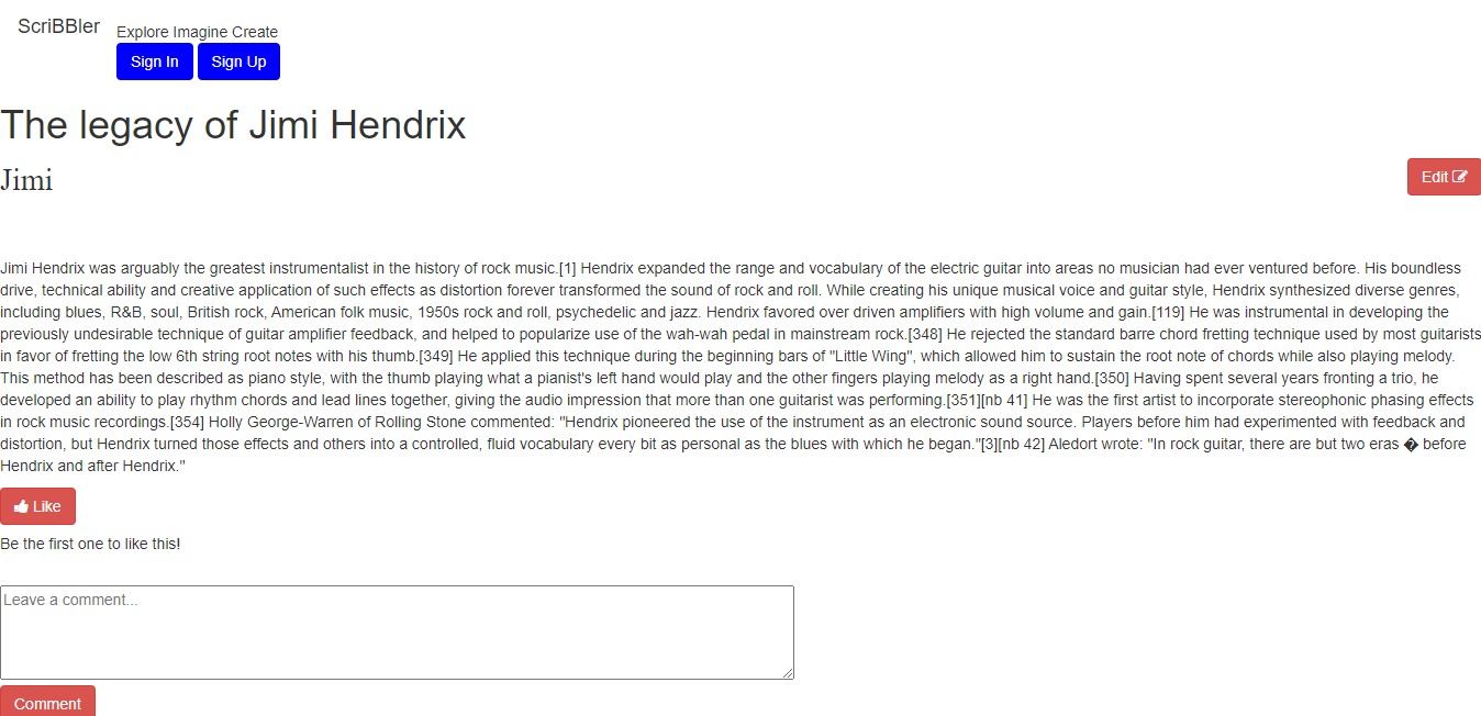 GitHub - Ankit5193/Scribbler-Project: This is my first front end blogging project which is given ...