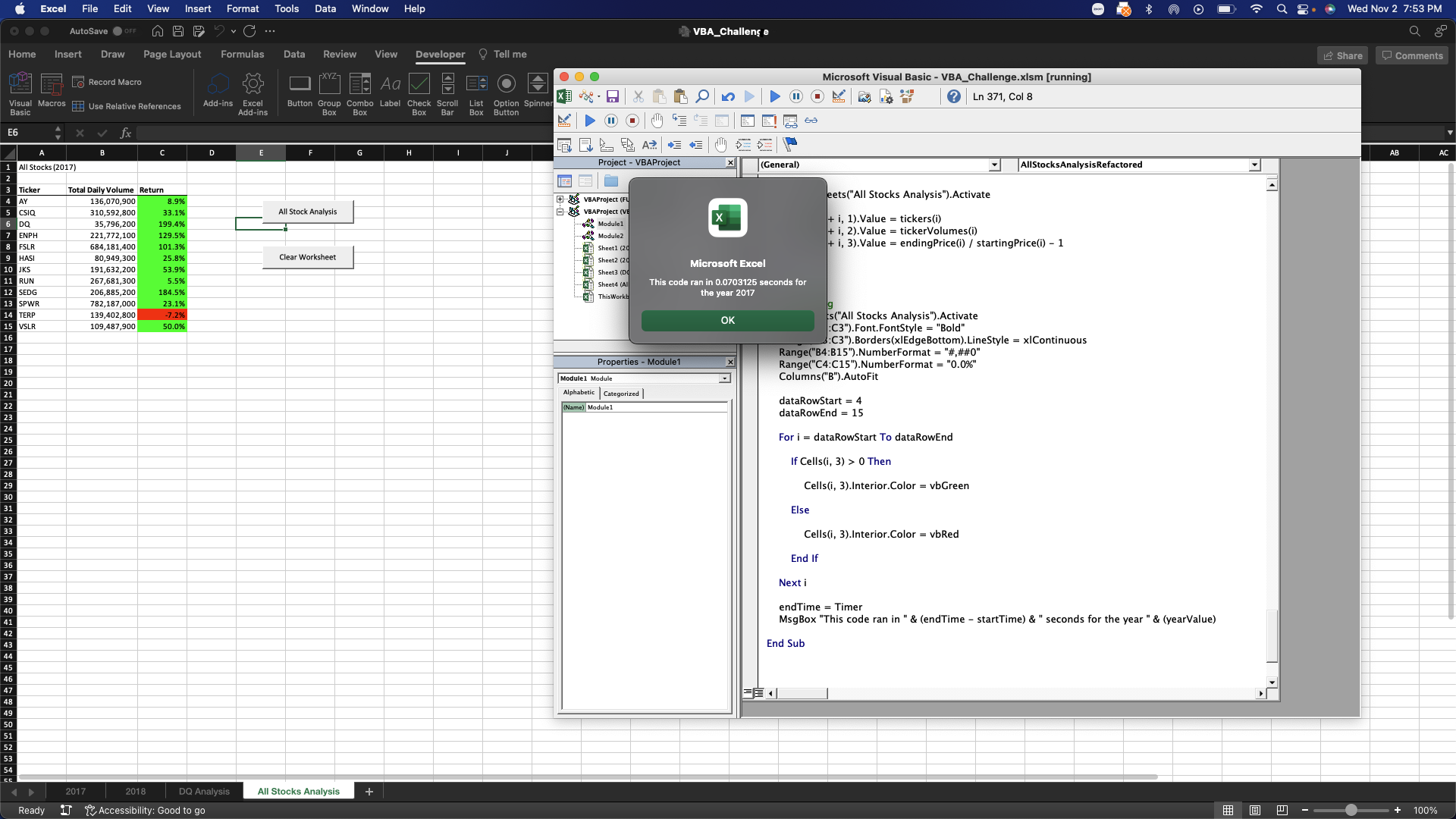 GitHub - c-pilot875/stock-analysis: Module 2 VBA work
