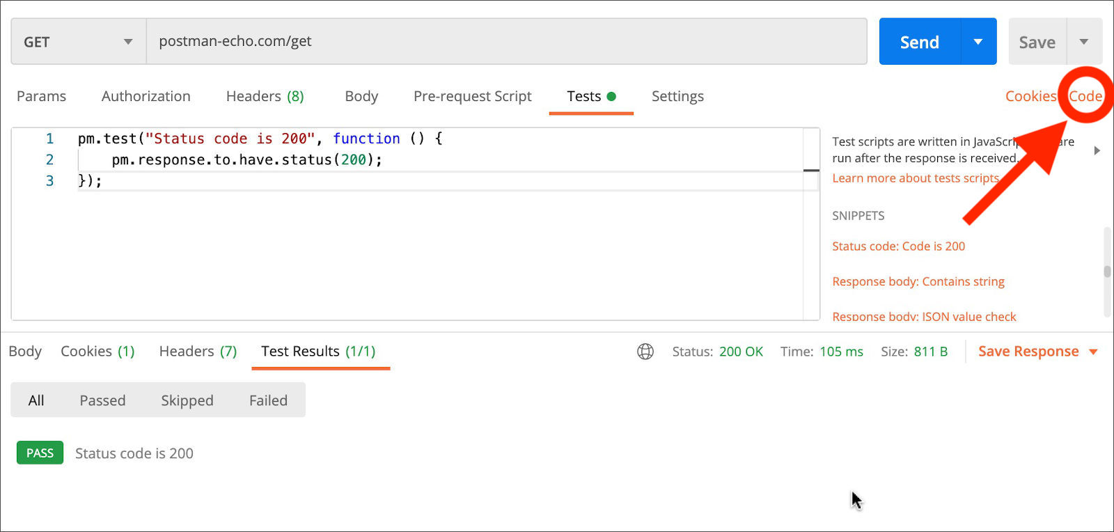 Where is the code generation button? · Issue #9475 · postmanlabs/postman-app-support · GitHub