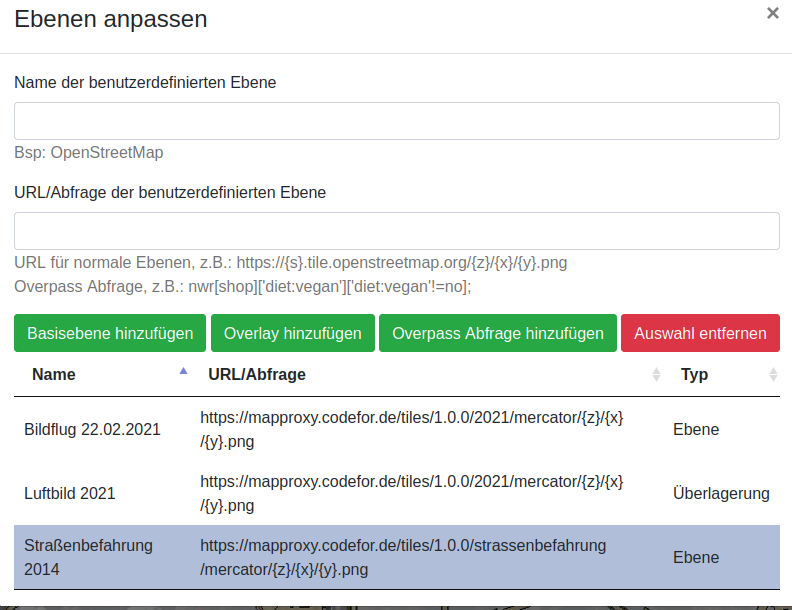 Möglichkeit, Typ "Overlay" und "Ebene" zu wechseln · Issue #638 · nrenner/brouter-web · GitHub