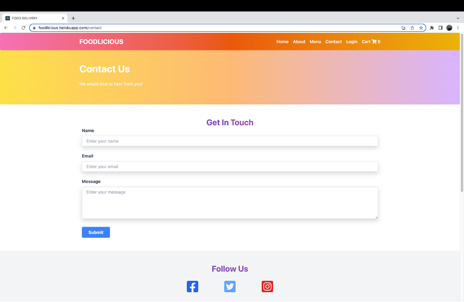 GitHub - Anuja-Kale/Foodilicious