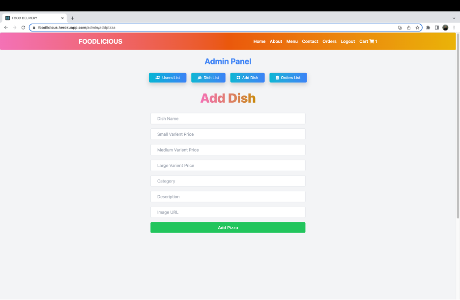 GitHub - Anuja-Kale/Foodilicious