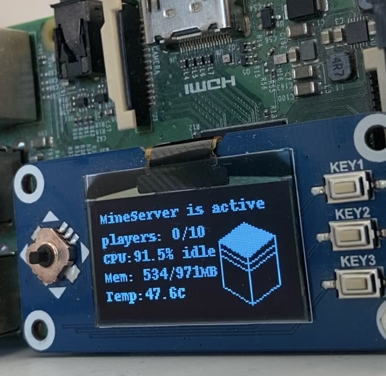 GitHub - spartan195/Minecraft-Raspberryi-Pi-2-Oled: Setup Minecraft ...