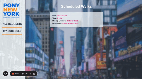 GitHub - cooper-hall/PONY-New-York-frontend: An app that helps walking in NYC safer. Users can ...
