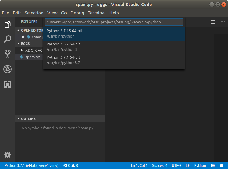 Project Local Venv Used By Default In Unrelated Folder · Issue 5968 · Microsoftvscode Python