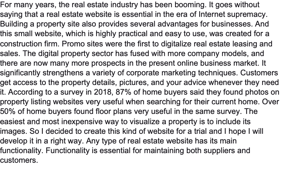 GitHub - mohinakhasanova/Real-Estate: Build Company