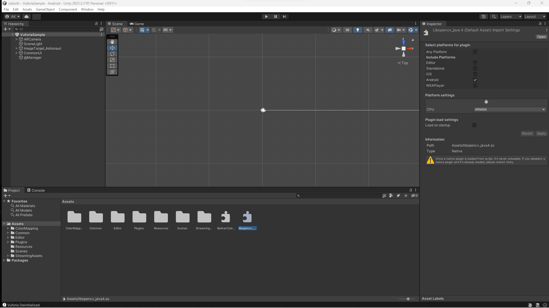 DllNotFoundException: AirarColorMap assembly: type: member:(null) i get the error · Issue #31 ...