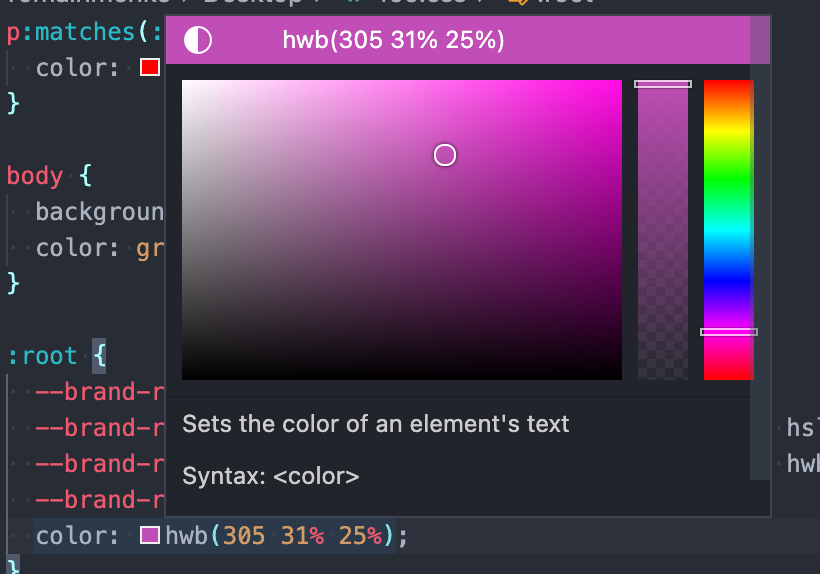 add support for hwb() color function by romainmenke · Pull Request #262 · microsoft/vscode-css ...
