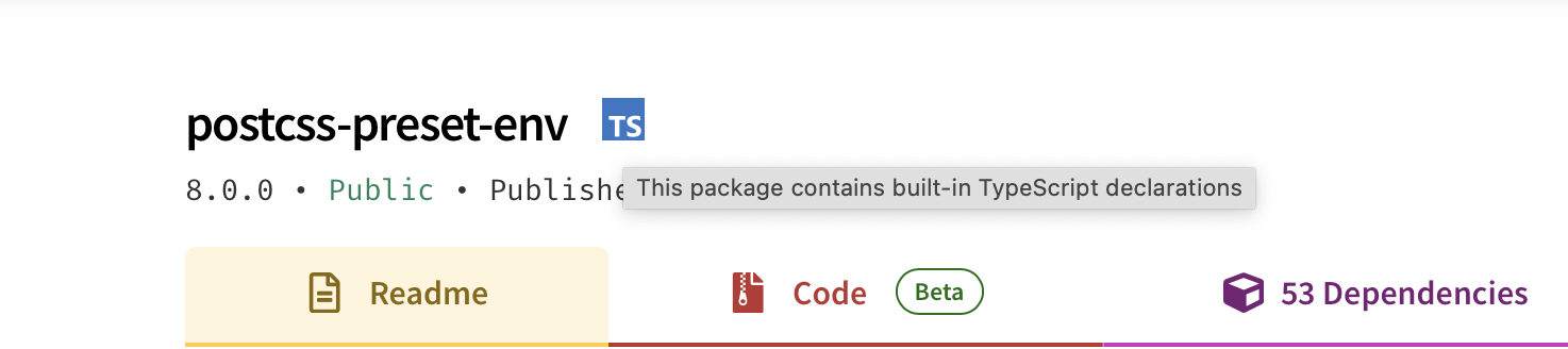 [postcss Preset Env] Typescript Definition Files · Issue 682 · Csstools Postcss Plugins · Github