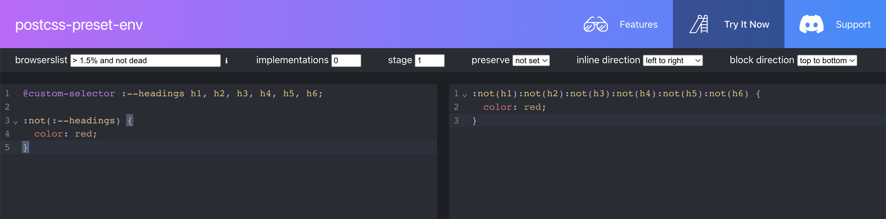 [postcss Is Pseudo Class] Not Is Producing Incorrect Css · Issue 827 · Csstools Postcss