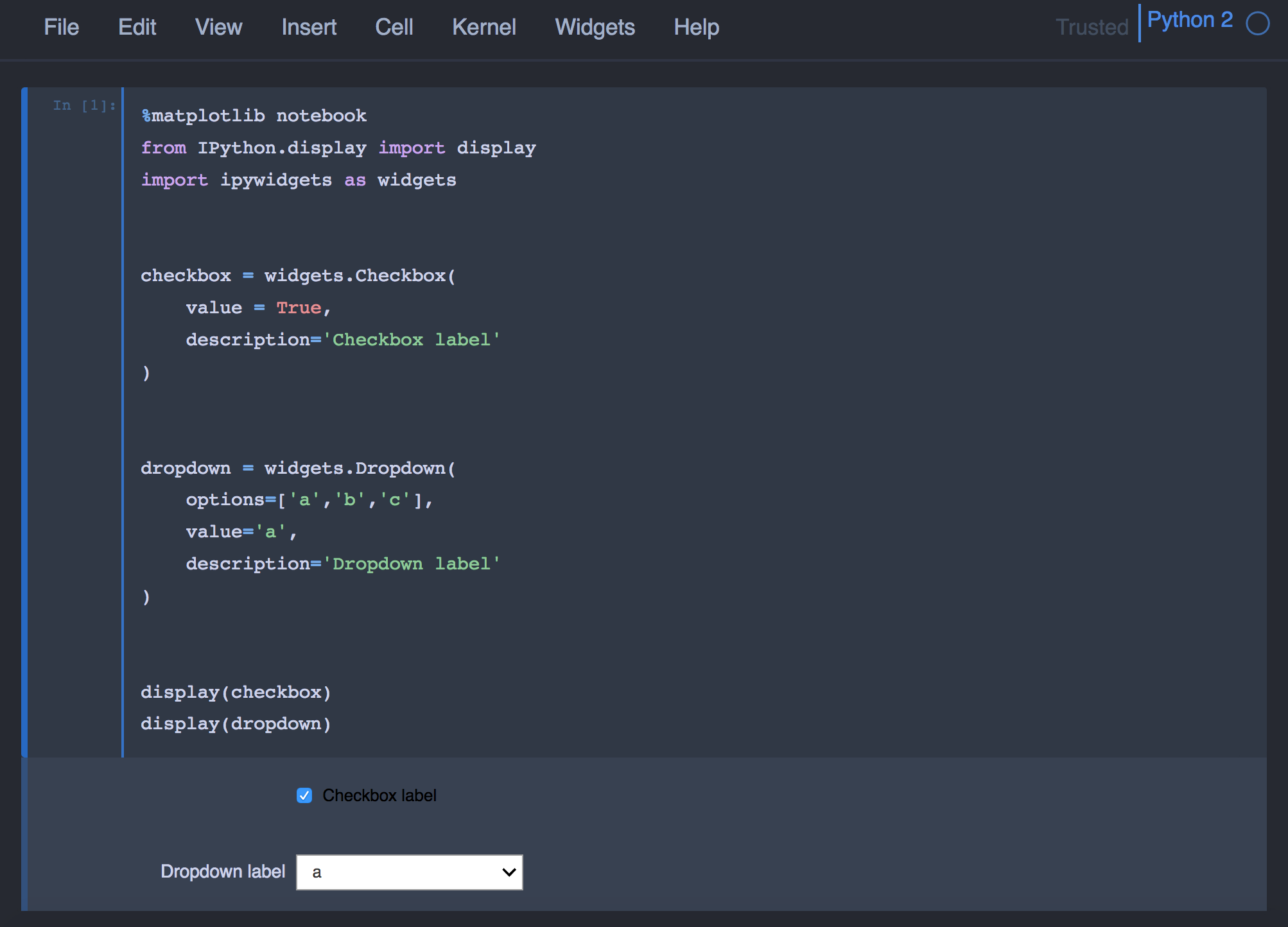 Checkbox widget label/description is not changed · Issue #263 ...