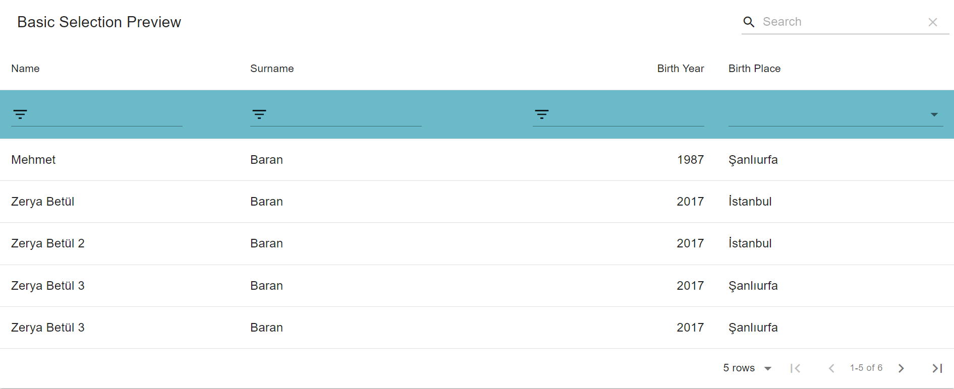 Show filtered count of rows instead of total count · Issue #780 · material-table-core/core · GitHub