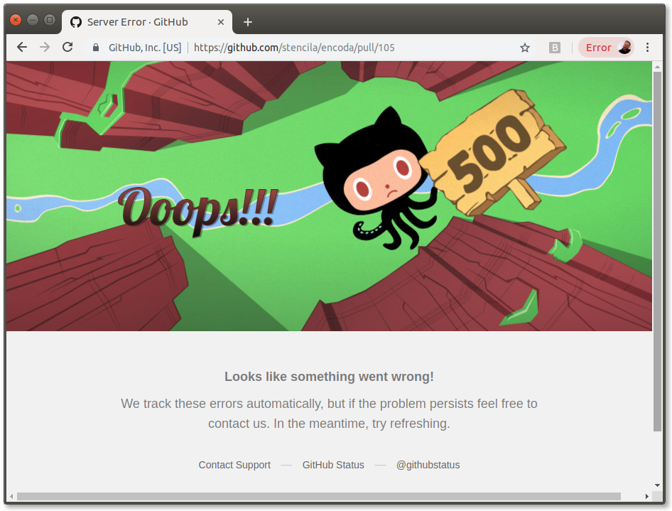 Create our version of Fail Whale for 404, 403 and 500 errors · Issue #69 · stencila/hub · GitHub
