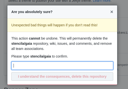 Add functionality to delete a project from the Hub UI · Issue #402 · stencila/hub · GitHub
