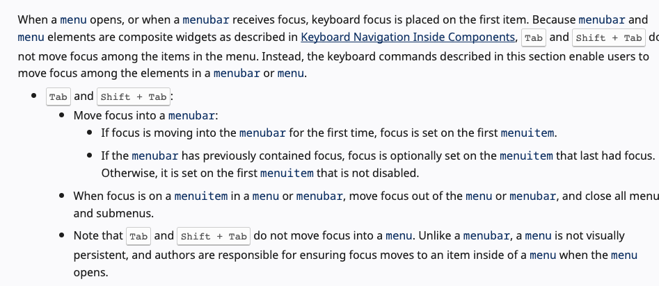Tab Navigation Support for Menu Component · Issue #26479 · mui/material ...