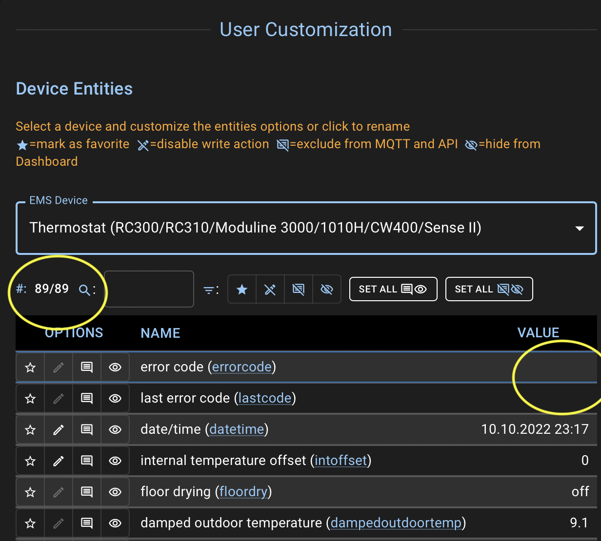 SOLVED. BOSCH MM200 Mixer. Some device entities can be seen in settings/customisation panel, but ...