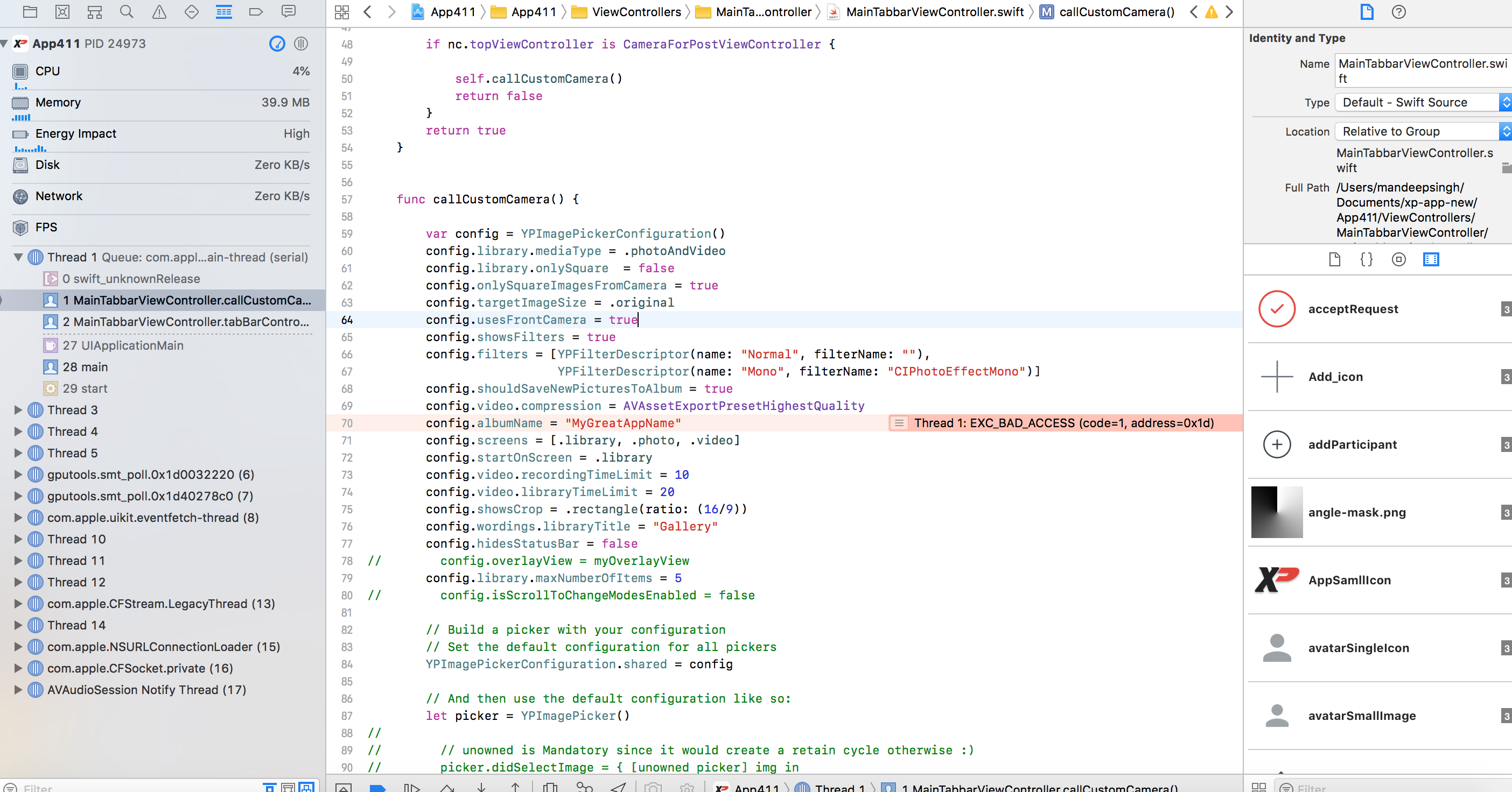 Application is getting crashed when initialise the config file · Issue #171 · Yummypets ...