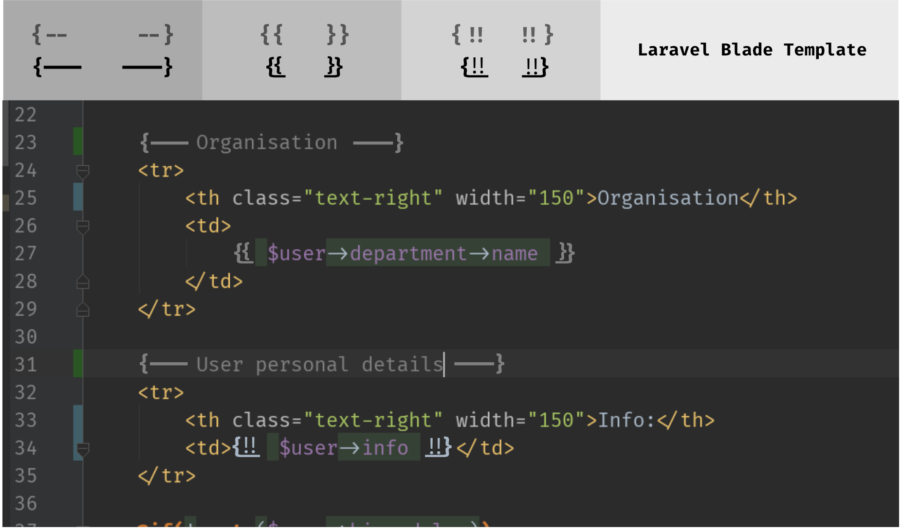 Laravel blade template · Issue #1146 · tonsky/FiraCode · GitHub Laravel blade template · Issue #1146 · tonsky/FiraCode · GitHub