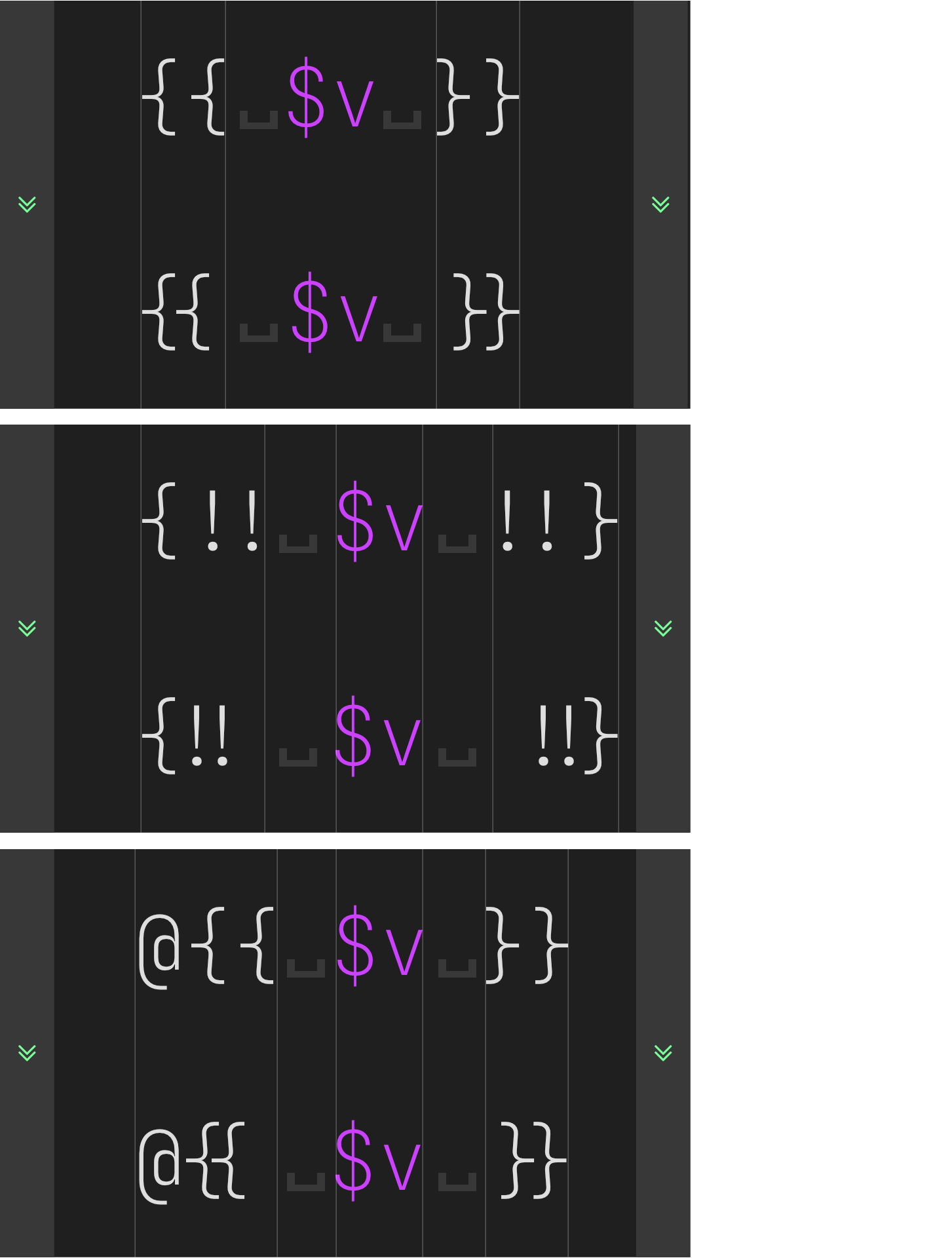 Ligature: Laravel Balde template ...