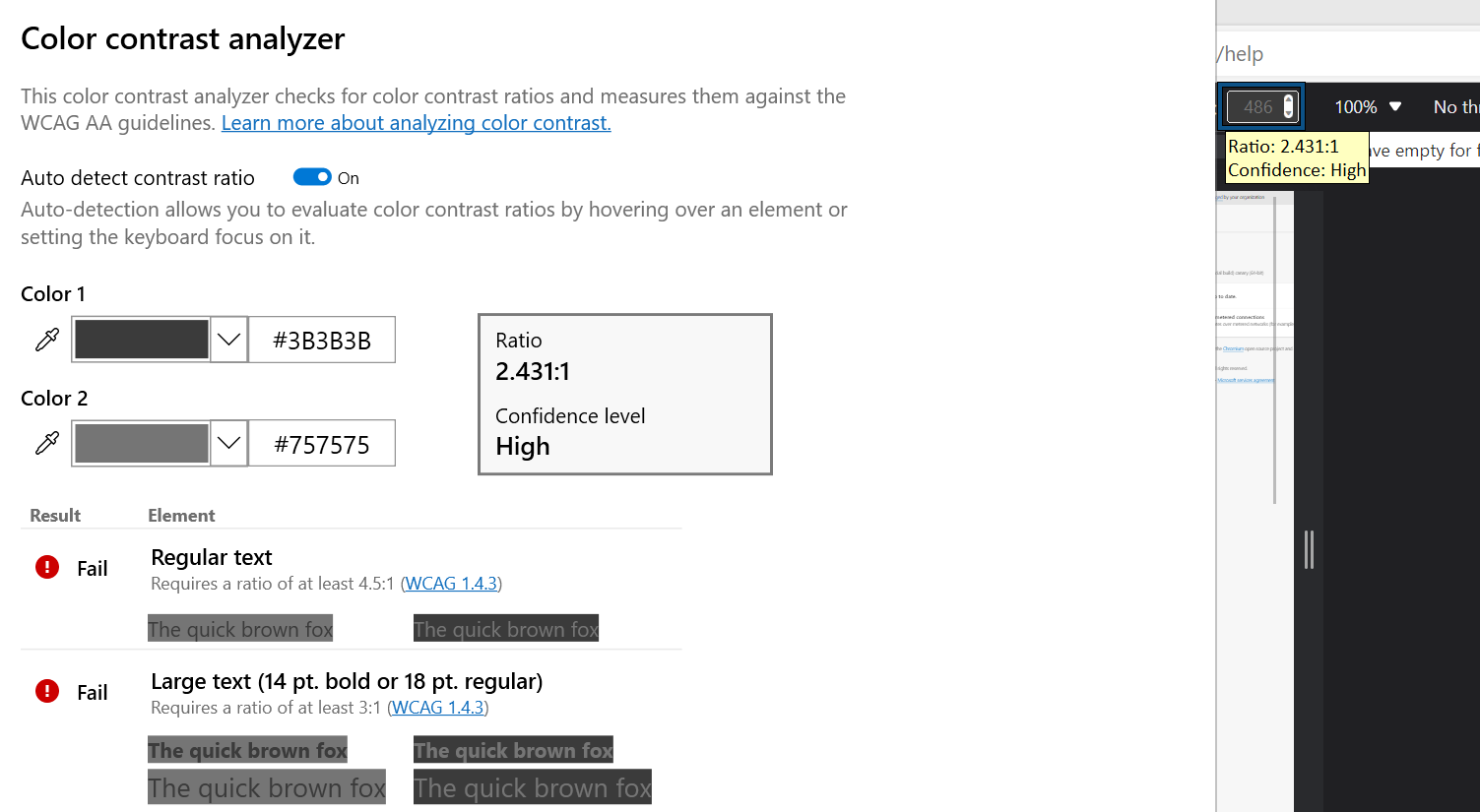 Height field in device mode has poor color contrast · Issue #53 · MicrosoftEdge/DevTools · GitHub