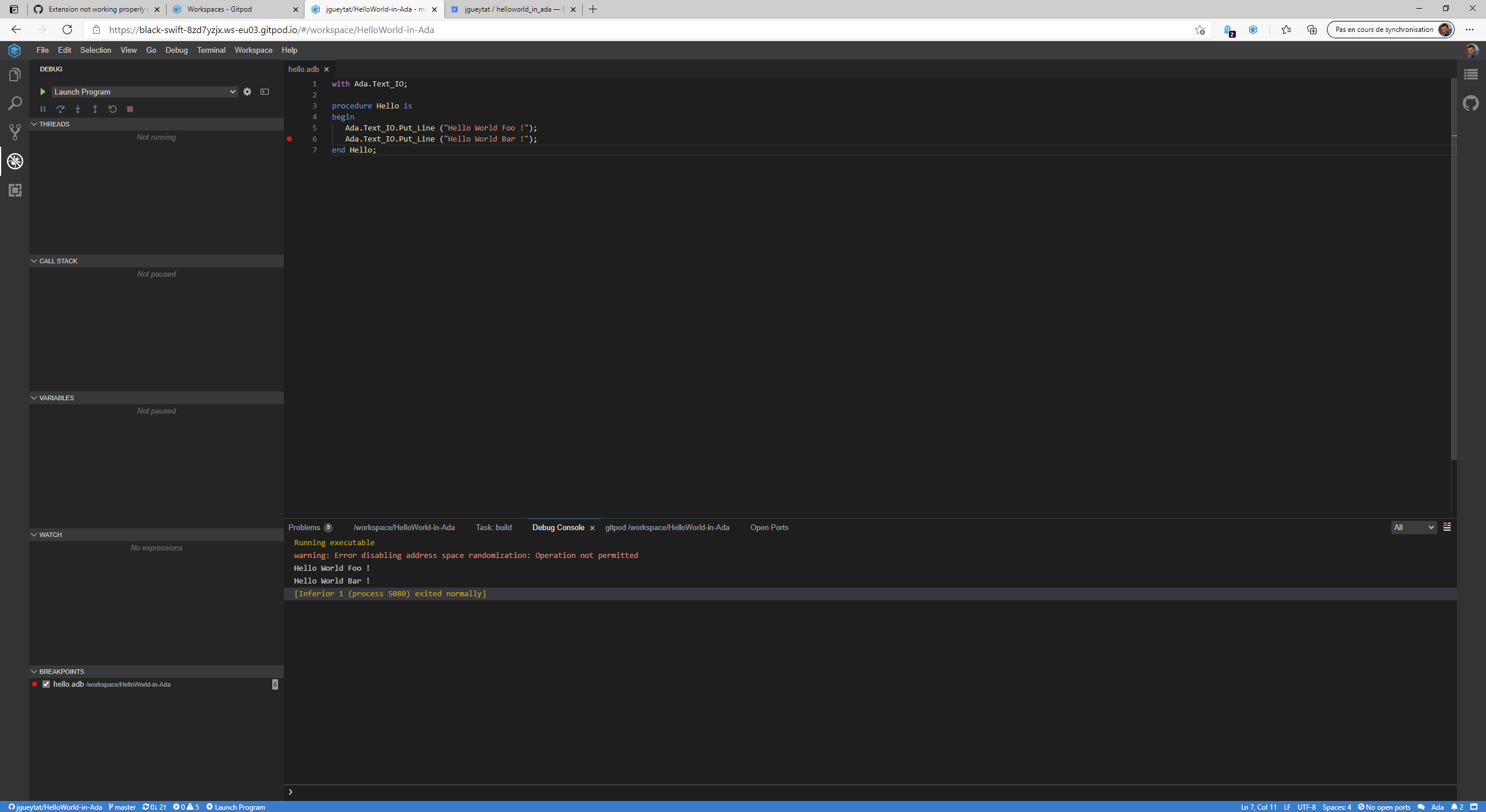 Missing breakpoints (can happen locally, happens with VSCode SSH and much more visible with ...