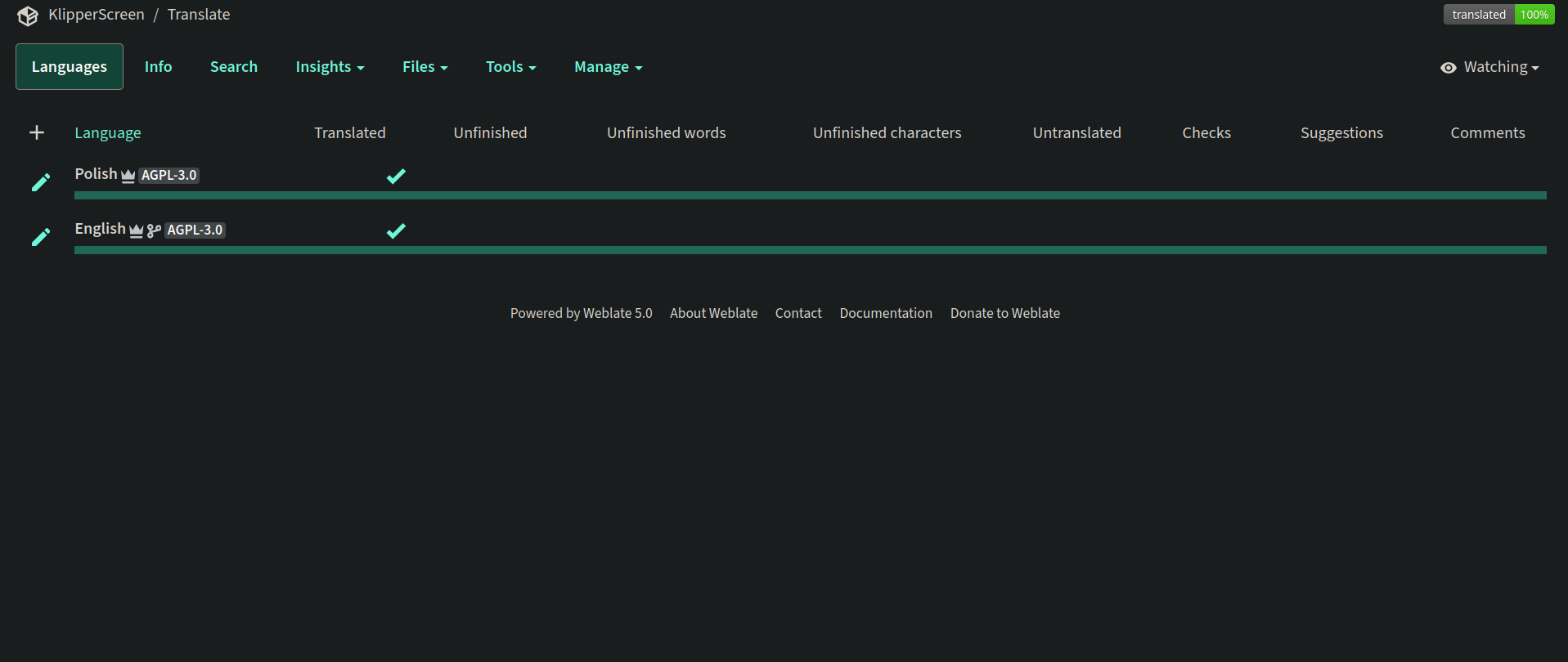[FR] Use Weblate to facilitate translation · Issue #1116 · KlipperScreen/KlipperScreen · GitHub