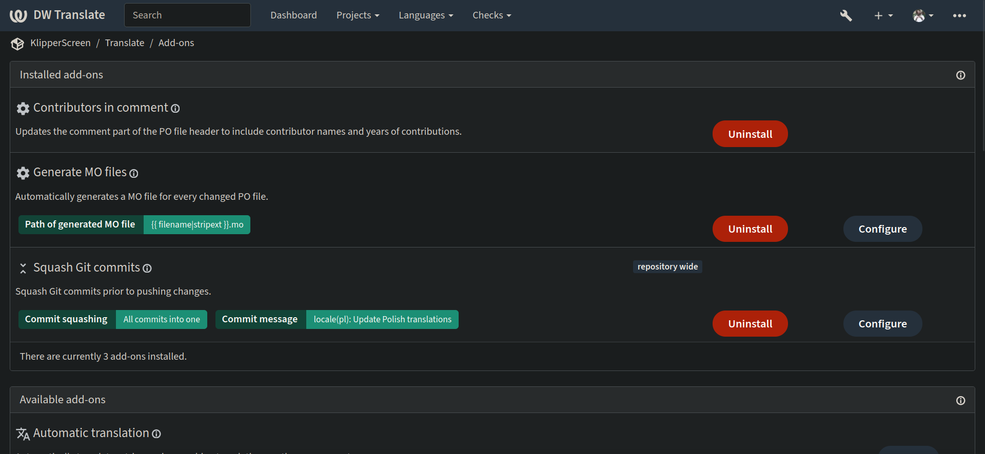 [FR] Use Weblate to facilitate translation · Issue #1116 ...