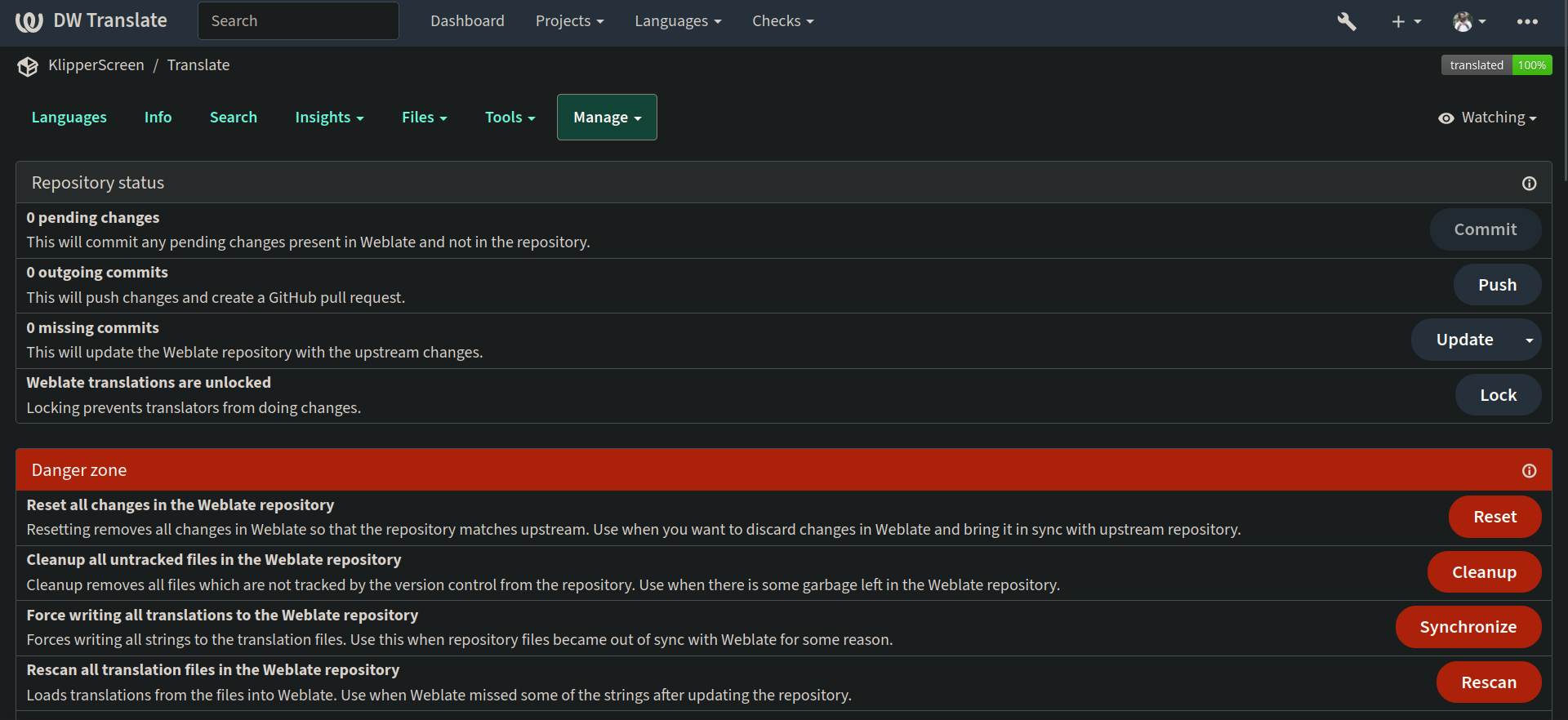 [FR] Use Weblate to facilitate translation · Issue #1116 · KlipperScreen/KlipperScreen · GitHub