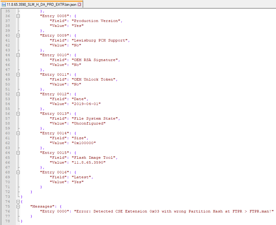 Easier to parse output version · Issue #14 · platomav/MEAnalyzer · GitHub
