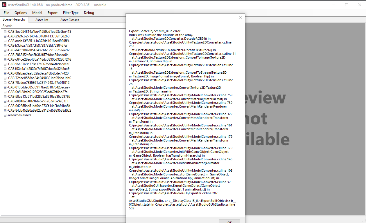 Can't extract textures · Issue #881 · Perfare/AssetStudio · GitHub
