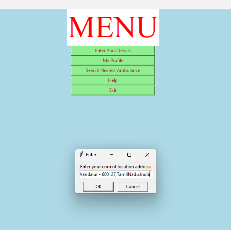 Github Navi004software Engineering Project The Nearest Ambulance Locator Is A Python Based 